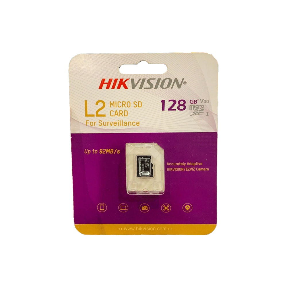 MEMORIA MICRO SD HIKVISION 128GB HS-TF-L2 128G 95/50 CLASS10/U3/V
