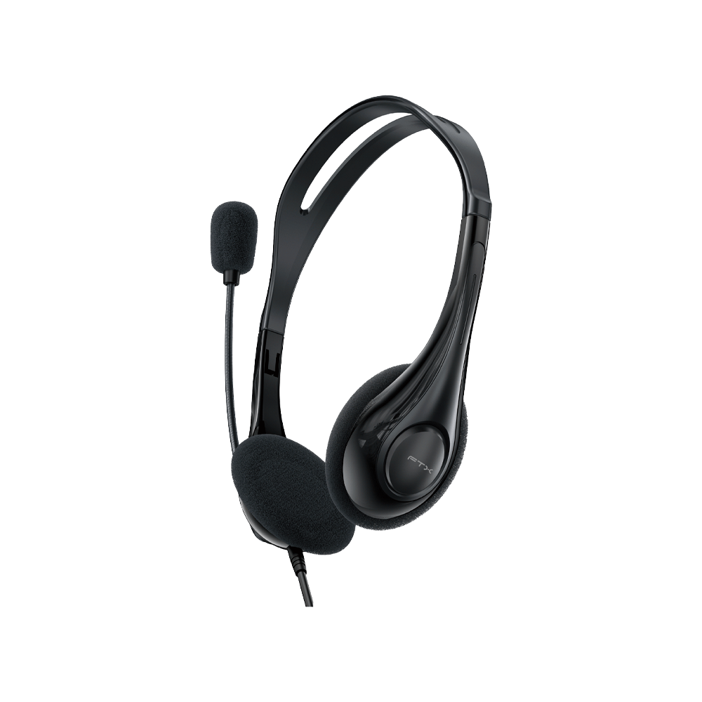 AURICULAR CON MICROFONO FTX H56-BK USB/MIC/NEGRO