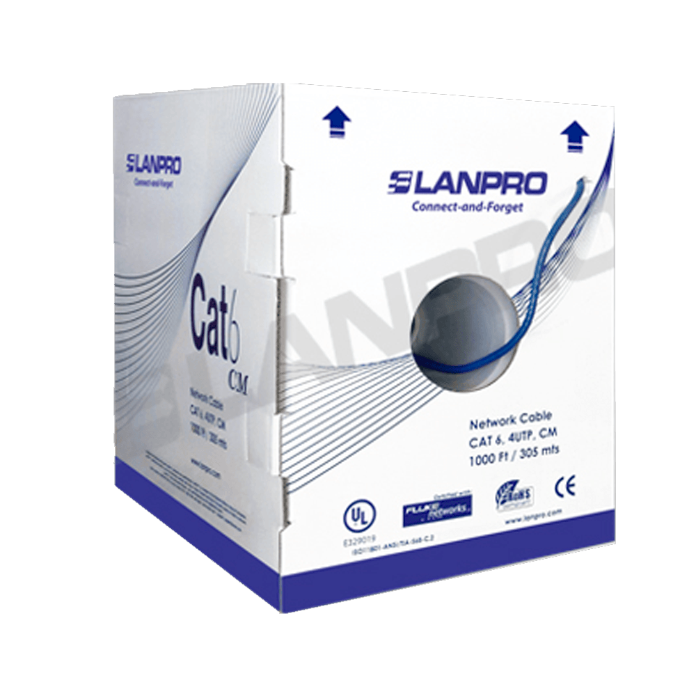 NETWORKING CABLE UTP LANPRO CAT.6 RJ45 AZUL 24 AWG LP-C6M10BLB