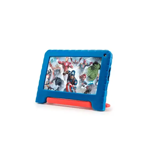 TABLET KID ANDROID MULTILASER NB625 QC/64GB/4G/7"/AZUL AVENGERS D